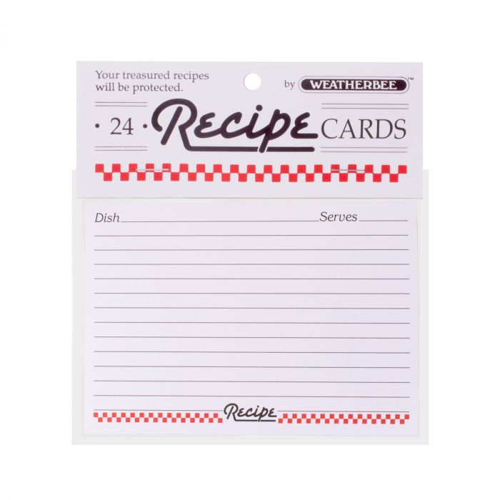 Weatherbee Recipe Cards - Set Of 24 — BDC Living