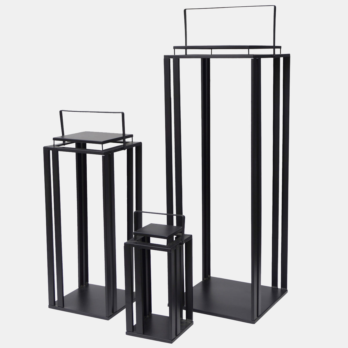 Metal Open Square Lantern — BDC Living