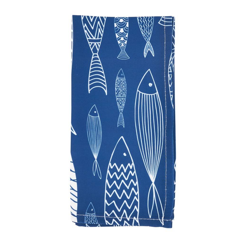 Fish Napkin - Navy Blue — BDC Living
