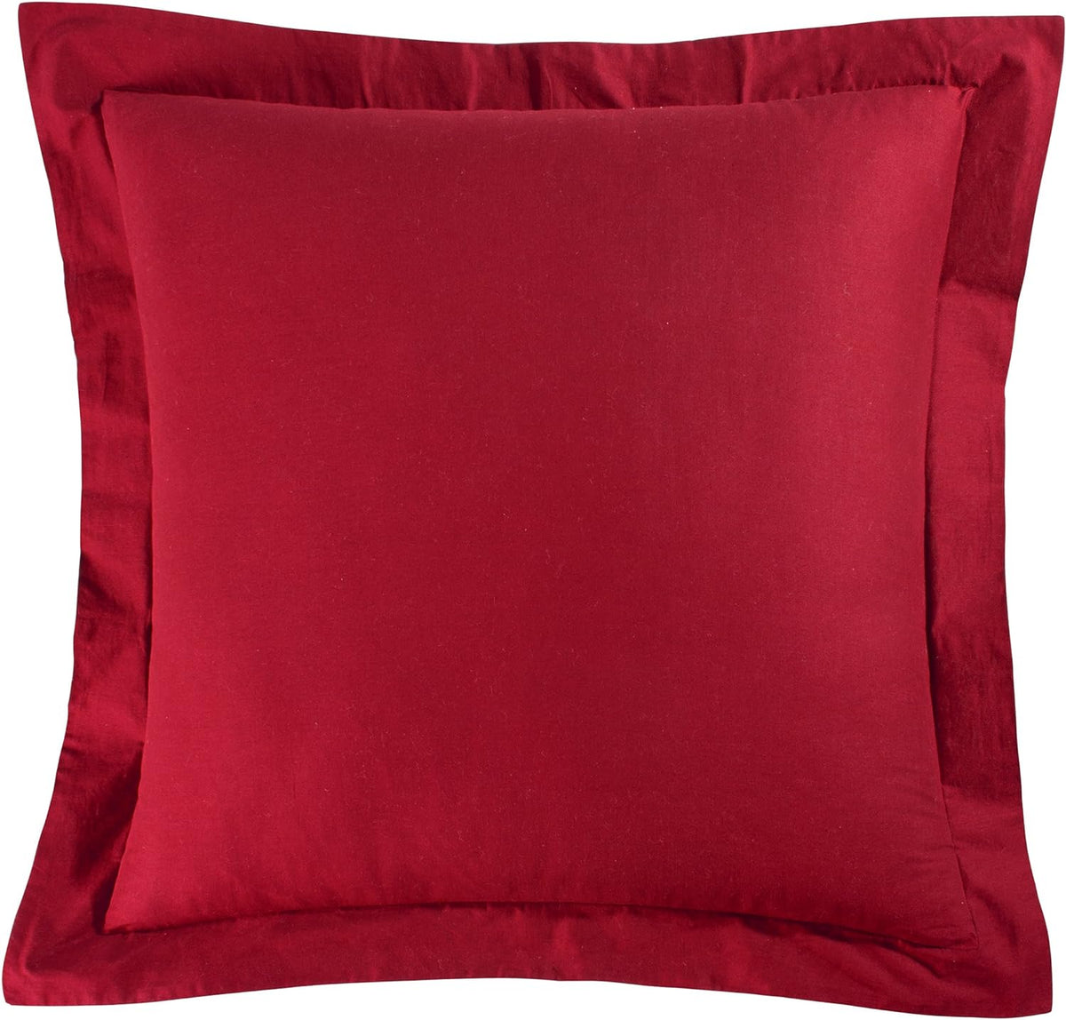 Solid Red Euro Sham — BDC Living