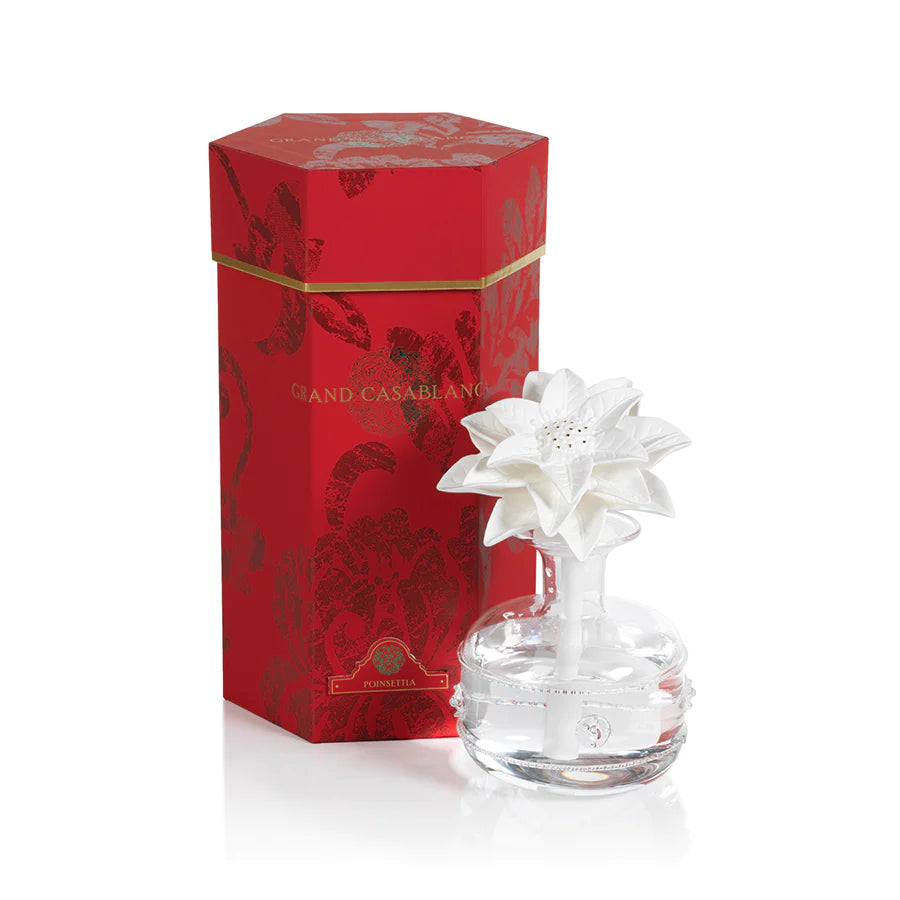 Grand Casablanca Poinsettia Porcelain Diffuser — BDC Living