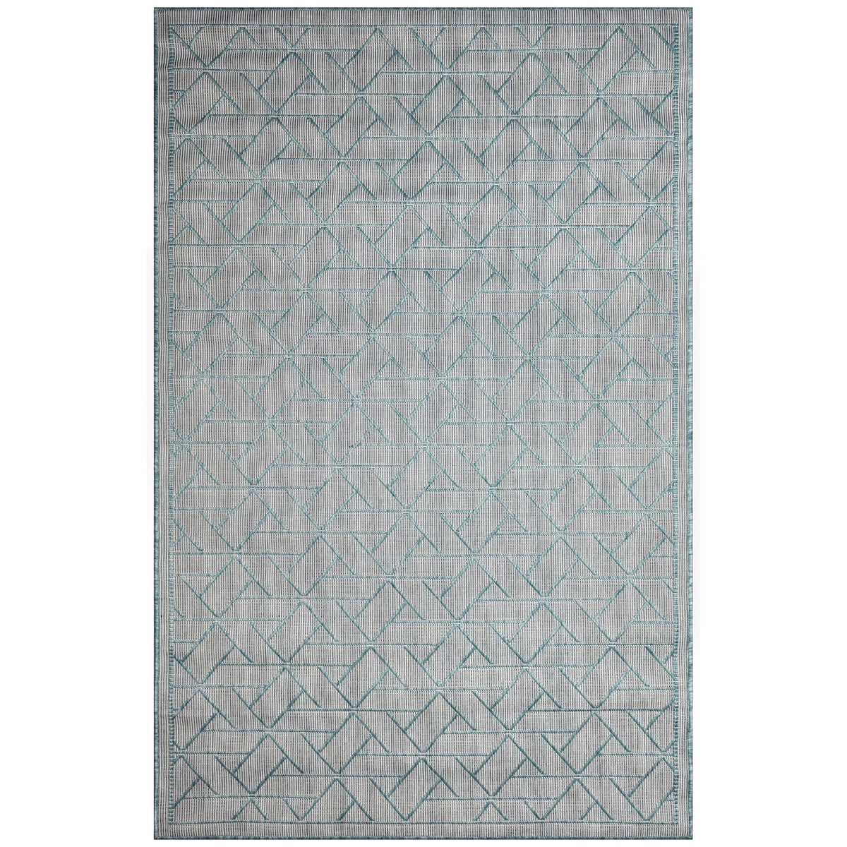 Carmel Pyramid Aqua Rug — BDC Living