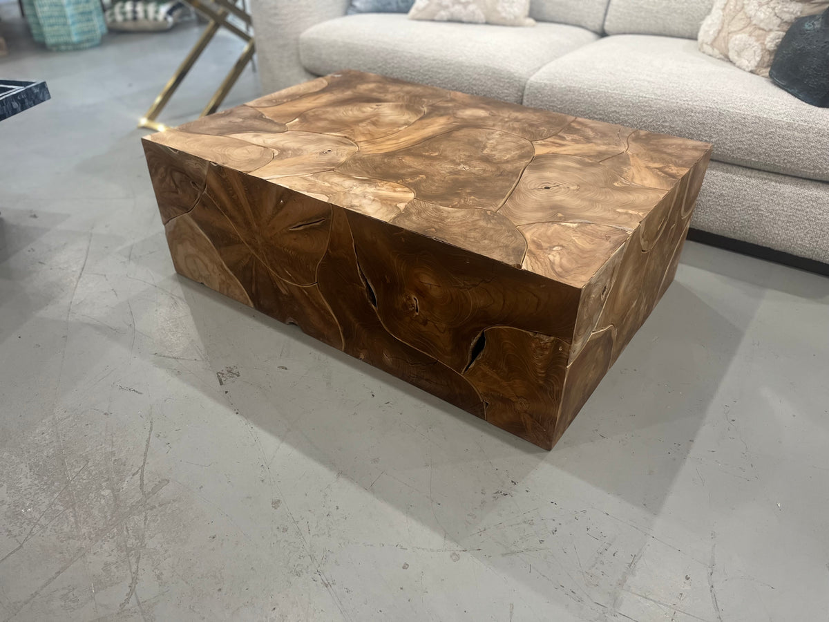 Teak Root Rectangular Coffee Table — BDC Living