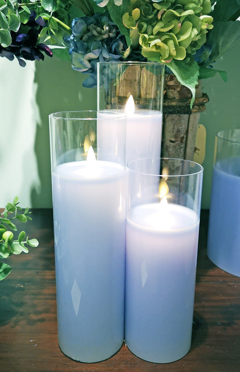 Blue LED Pillar — BDC Living