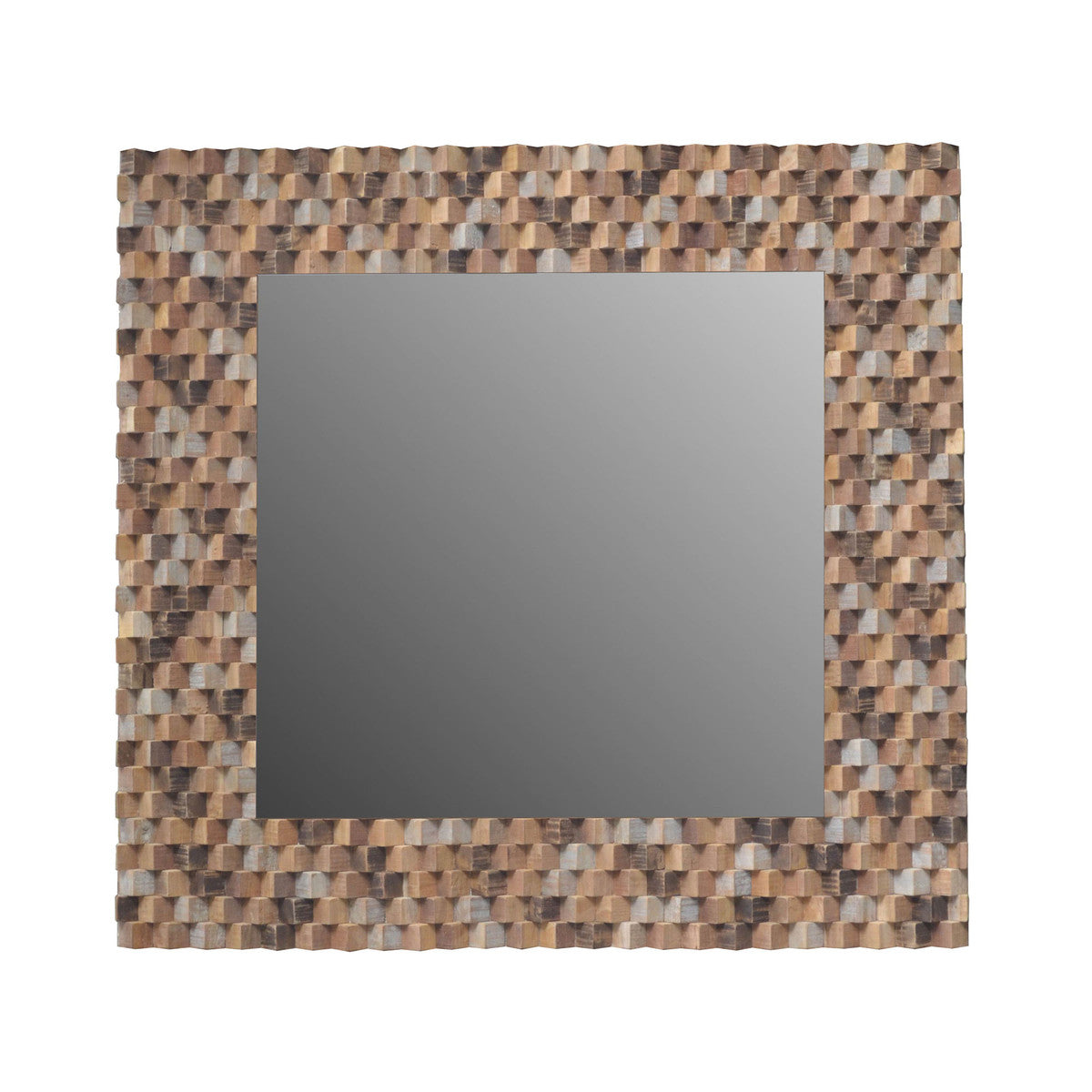 Terrace Wood Mosaic Mirror — BDC Living