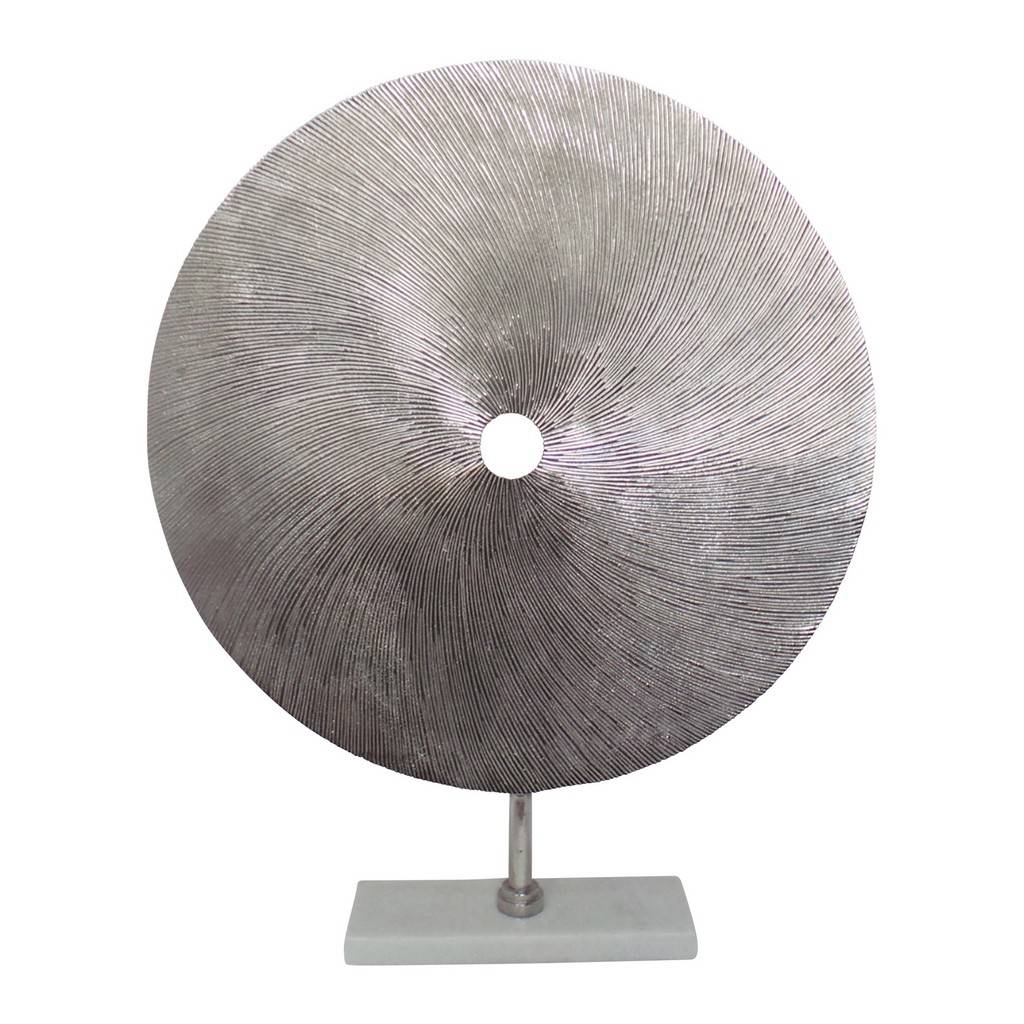 Silver Disc With Stand — BDC Living