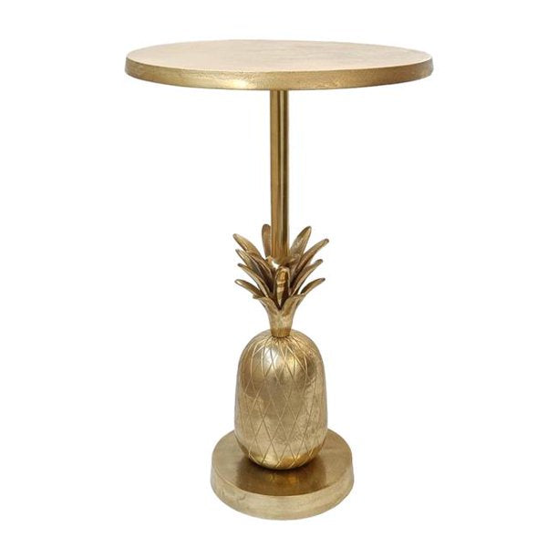 Metal Gold Pineapple Side Table — BDC Living