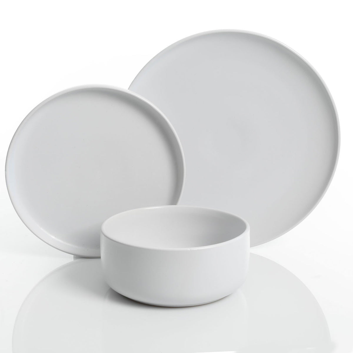 Stone Lava White 12 Piece Dinnerware Set — BDC Living