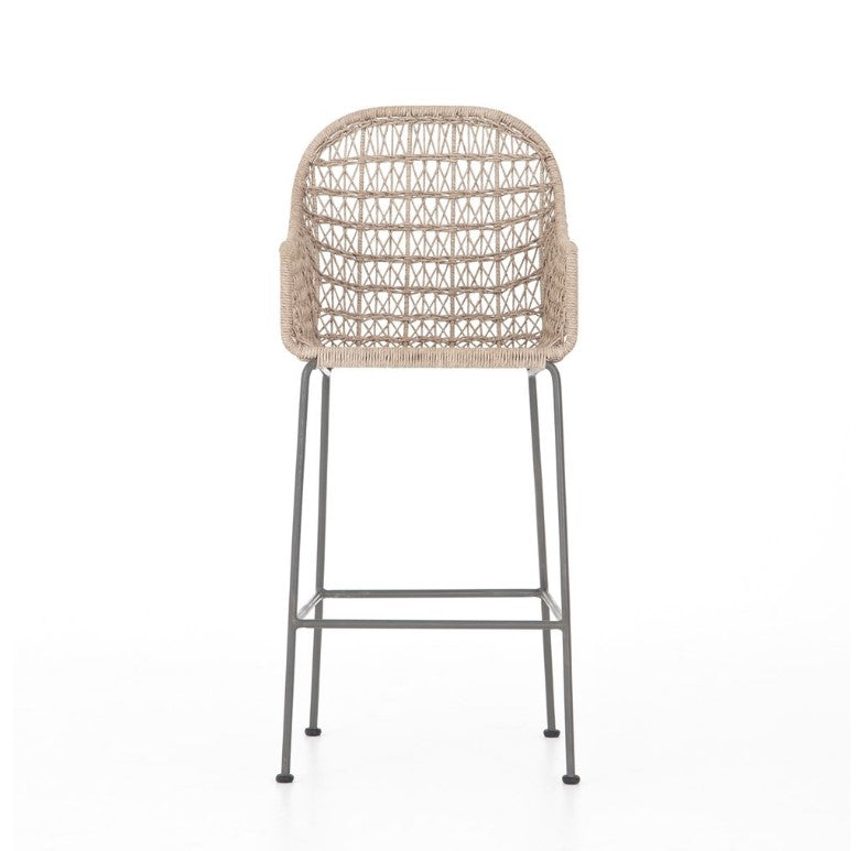 Bandera Outdoor Barstool - Vintage White — BDC Living
