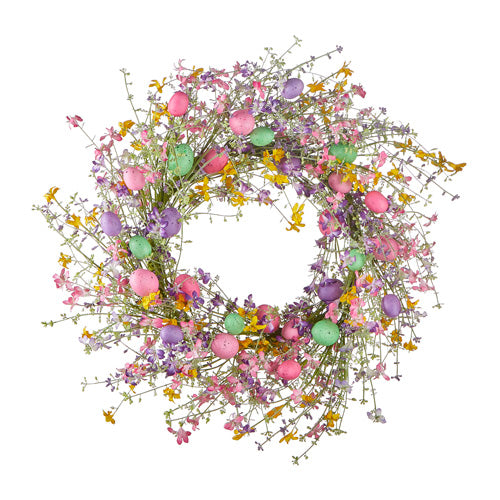 Wildflower and Pastel Egg Wreath — BDC Living