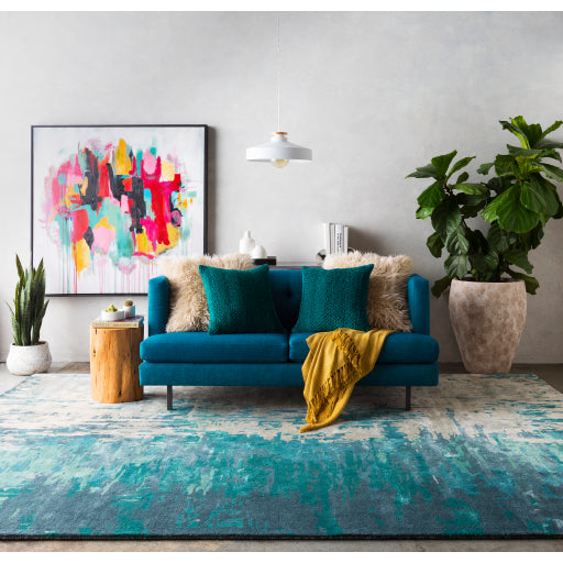 Banshee Teal Rug — BDC Living