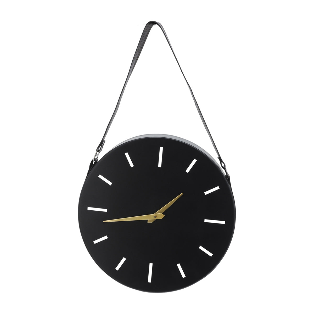 Black Metal Wall Clock — BDC Living