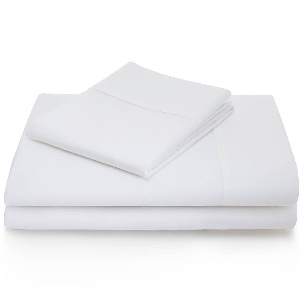 Woven 600 Thread Count Sheet Set - White — BDC Living