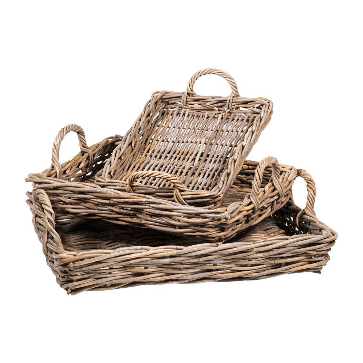 Mona Rectangular Rattan Tray — BDC Living